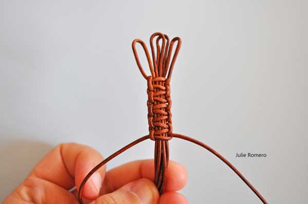 Leather Macrame Bracelet Tutorial